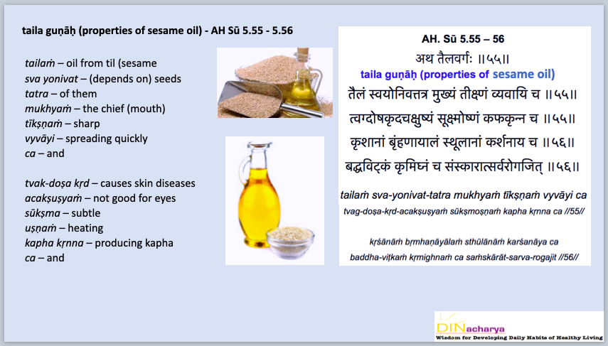 Sesame Oil - The King of Oils - Center for Ayurveda Studies